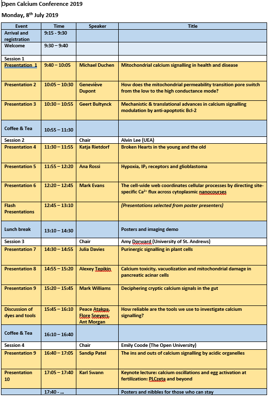 Open Calcium Conference | Life, Health and Chemical Sciences